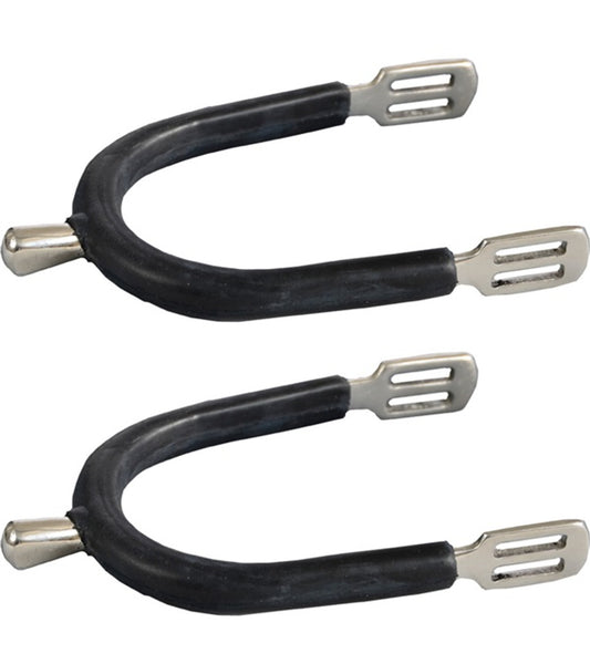 Rubber Covered Knob End Spurs – The Equestrian Shop