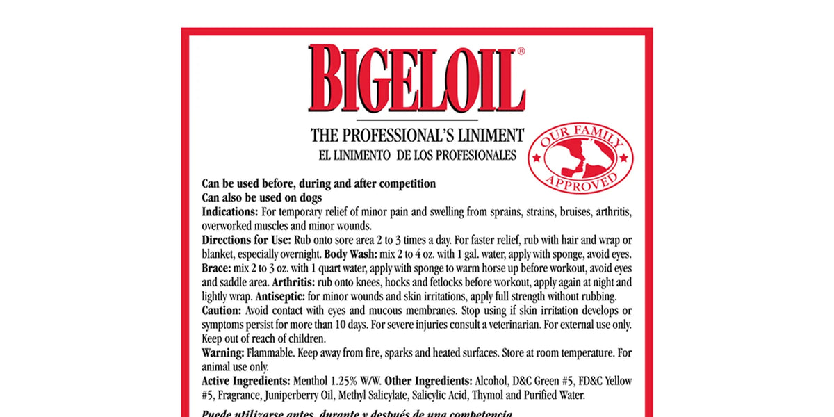 Bigeloil® Liniment Liquid – The Equestrian Shop