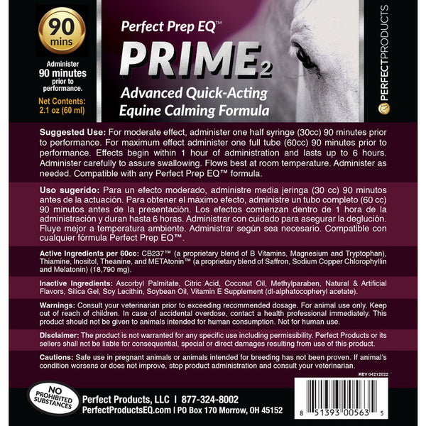Perfect Prep™ EQ Prime2 Paste – The Equestrian Shop